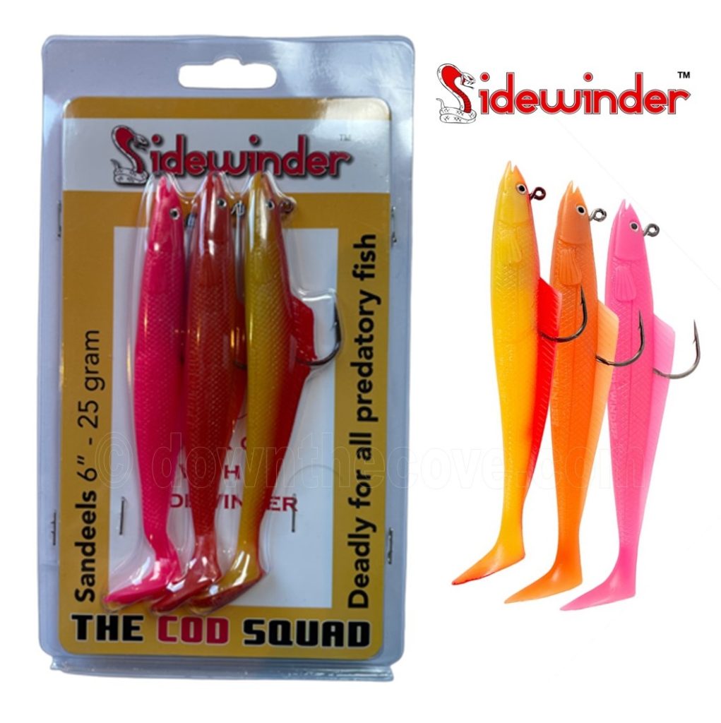 Sidewinder 25g Sandeel – 6″ Cod Squad – Super Solid Selection - Down ...